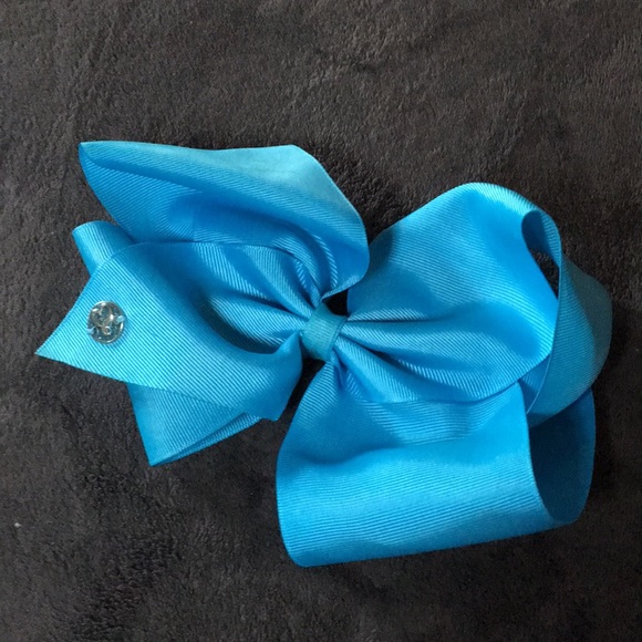 JoJo Siwa | Accessories | Blue Jojo Siwa Bow With Glitter Logo Piece ...
